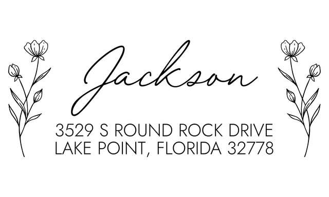 Jackson Address Stamp - Boutique Stamps & Gifts