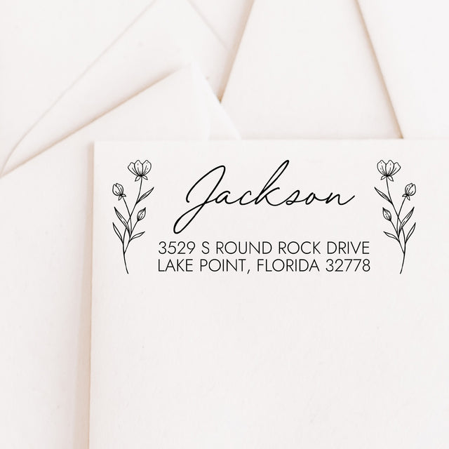 Jackson Address Stamp - Boutique Stamps & Gifts
