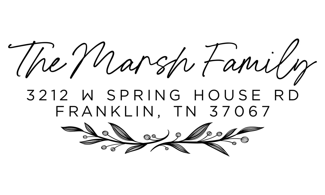 Marsh Address Stamp - Boutique Stamps & Gifts