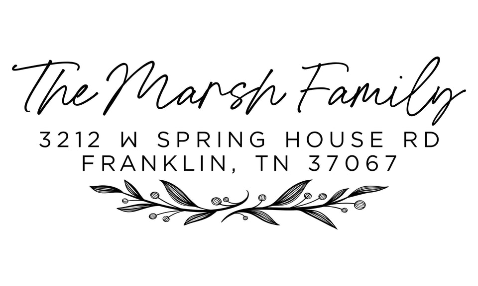 Marsh Address Stamp - Boutique Stamps & Gifts