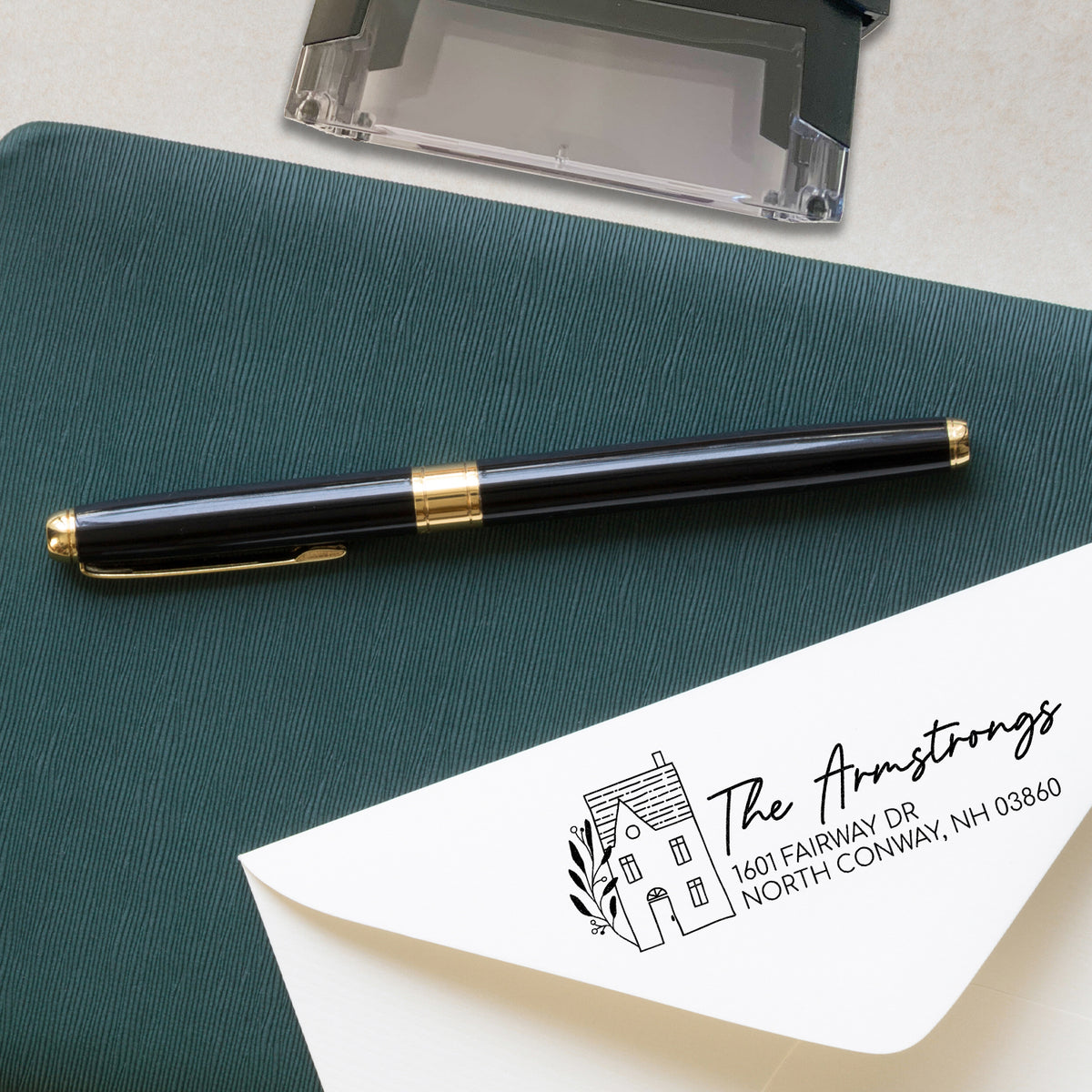 Modern Home Address Stamp - Boutique Stamps & Gifts