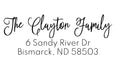 Clayton Address Stamp - Boutique Stamps & Gifts