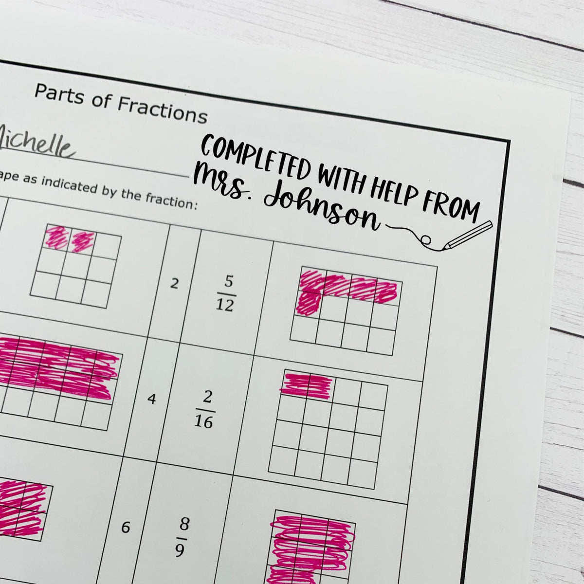 Completed with Help Teacher Stamp - Boutique Stamps & Gifts