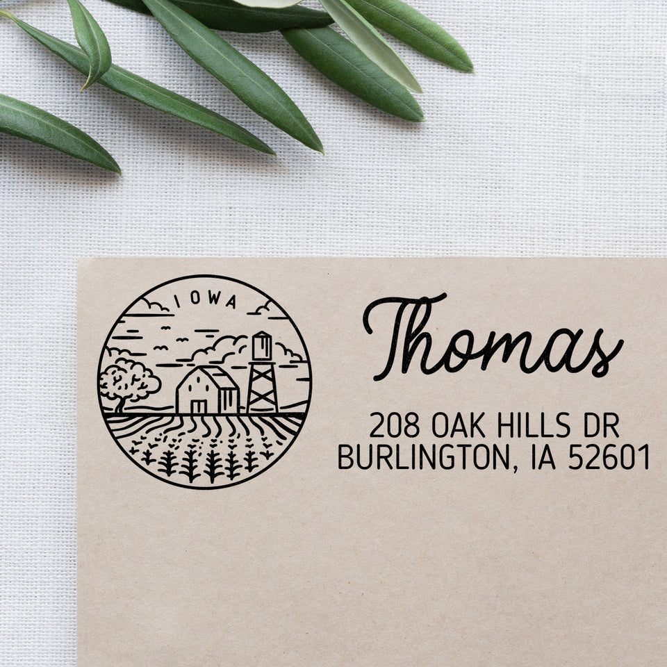 State Stamp with Custom Return Address - BoutiqueStamps.com