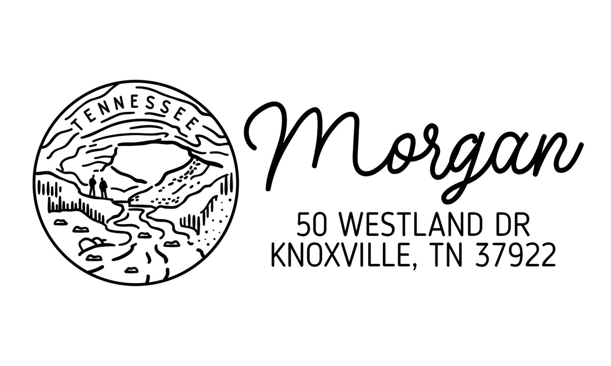 Tennessee Address Stamp - Boutique Stamps & Gifts